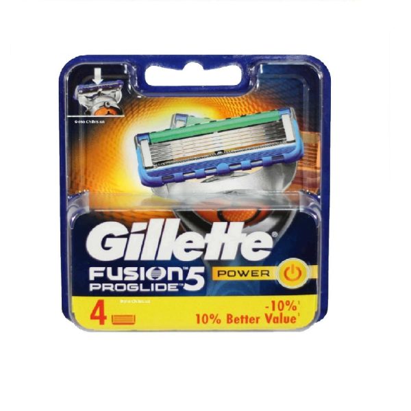 تیغ یدک ژیلت مدل فیوژن پاور پنج تیغ بسته4تایی Gillette FUSION5 PROGLIDE ...